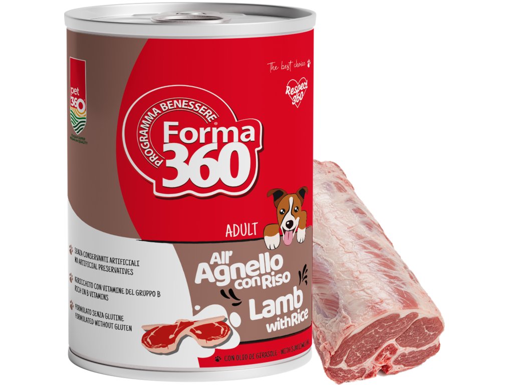 Forma dog konzerva JEHNĚČÍ 400 g - Zvířecí rodina